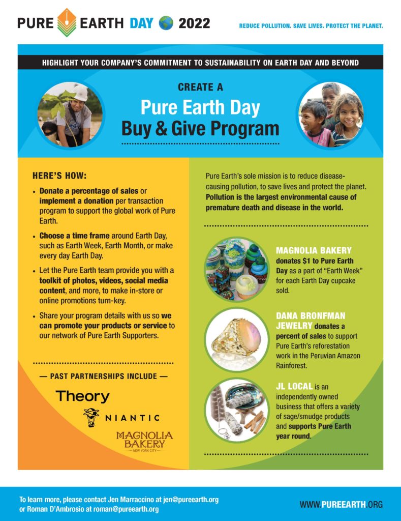 Pure Earth Day Buy & Give 2022 - Pure Earth
